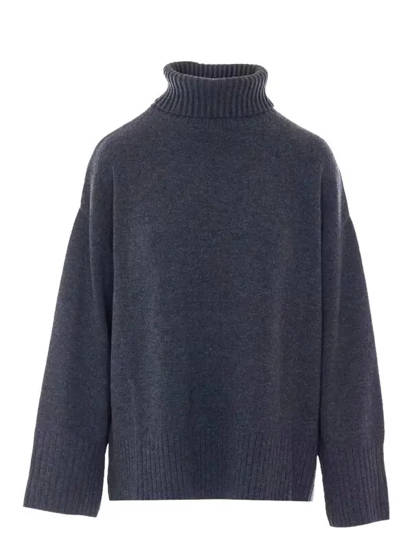 Pinko Roll Neck Wool Sweater - Grey