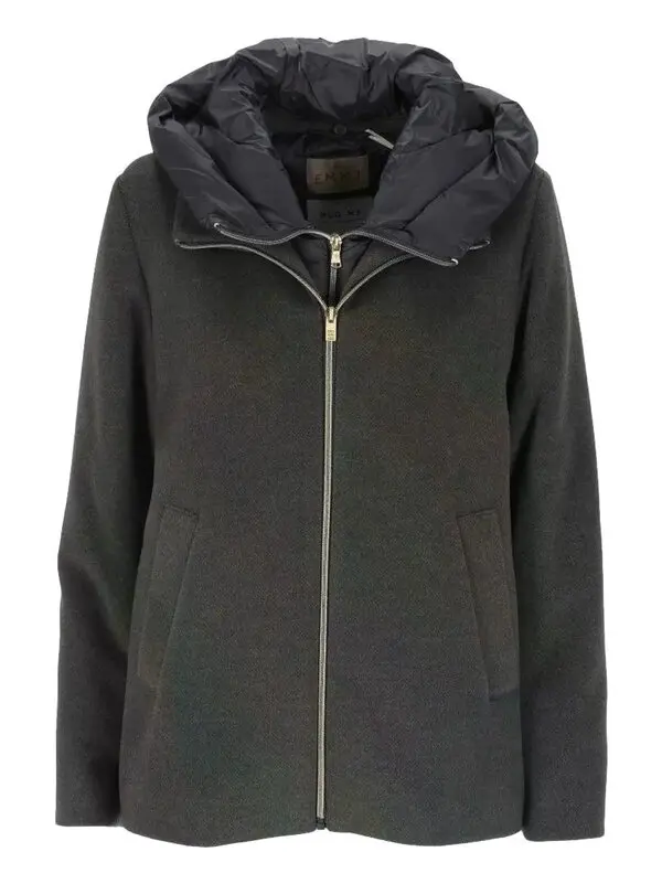 EMME Hooded Zip-up Jacket - Grey