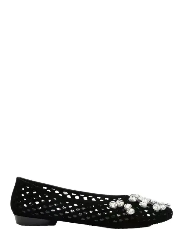 HEAVENLY JELLY Lustre Ballet Flats - Black