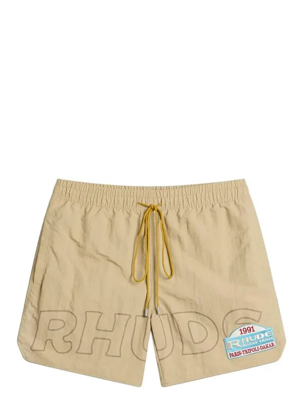 Rhude Tripoli Rally Team Shorts - Tan