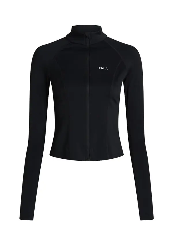 TALA Skinluxe Full Length Running Jacket - Shadow Black
