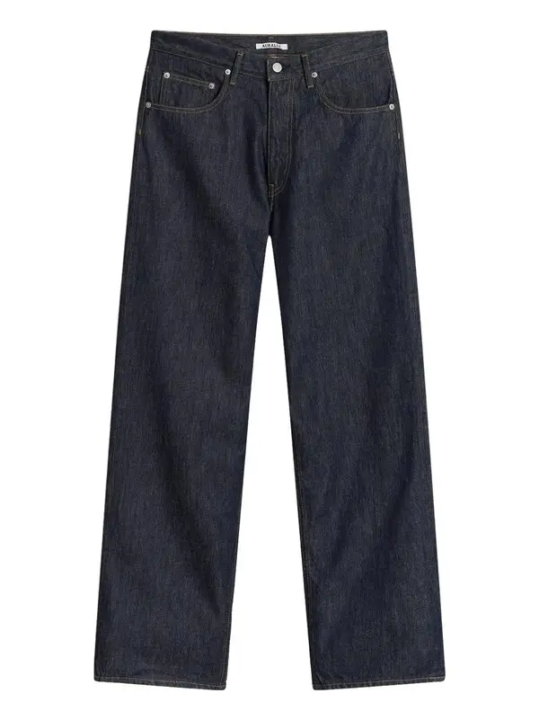 Auralee 100% Cotton Rope Dyed Denim Jeans - Indigo