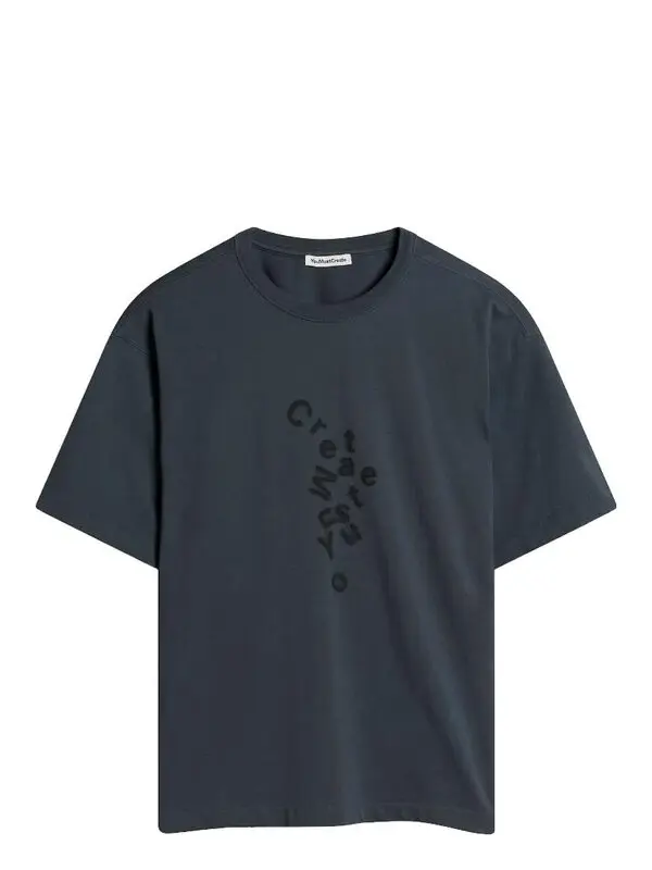 You Must Create Triple Scrambled Print T-shirt - Grey