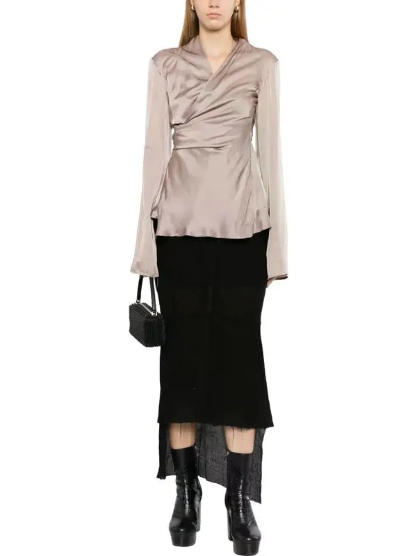 Rick Owens Draped Wrap Top - Pink