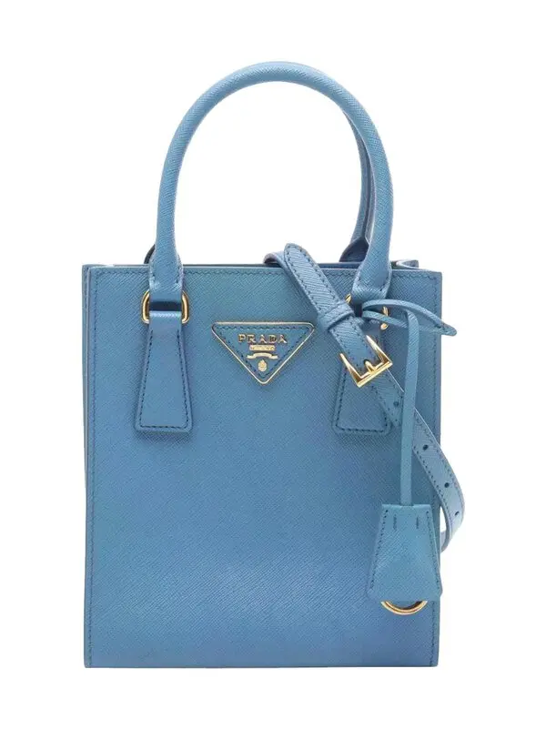 Prada Saffiano Satchel - Blue