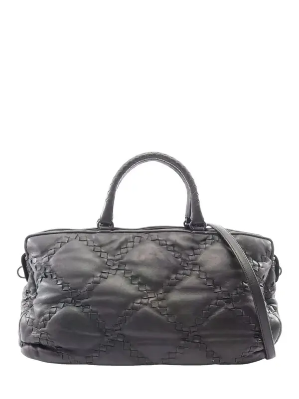 Bottega Veneta Intrecciato Satchel - Black