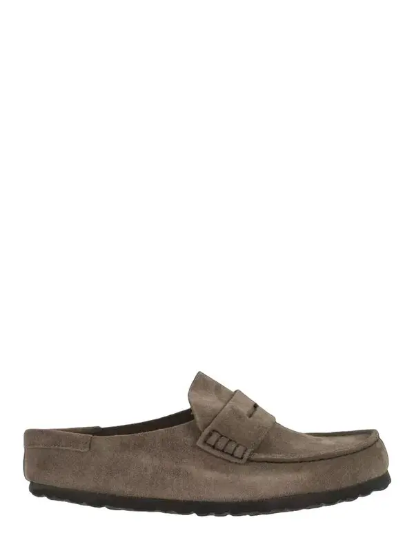 BIRKENSTOCK Naples Calf Suede Mules - Brown