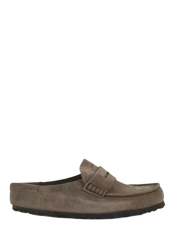 BIRKENSTOCK Naples Calf Suede Mules - Brown