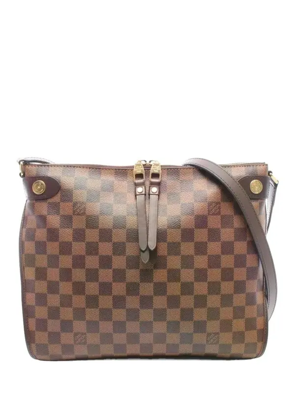 LOUIS VUITTON Damier Ebene Duomo Crossbody Bag - Brown