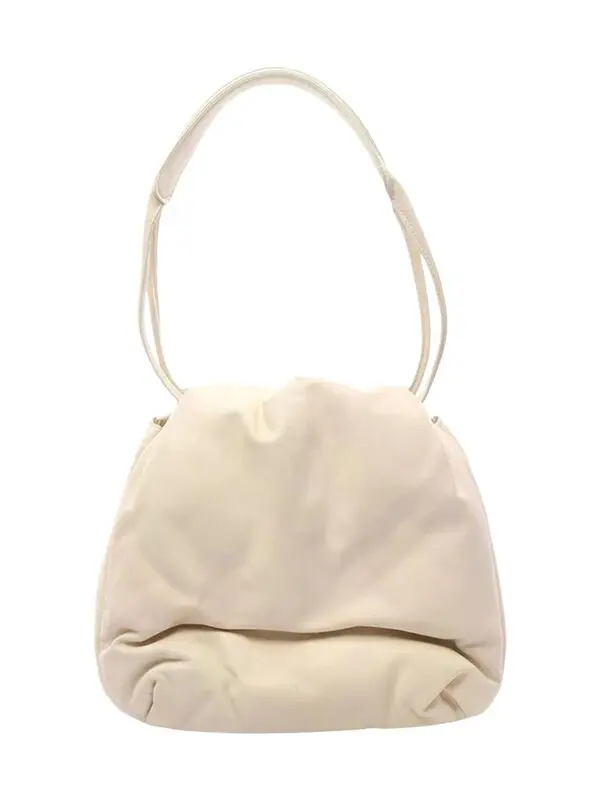 Celine Leather Pillow Shoulder Bag - White
