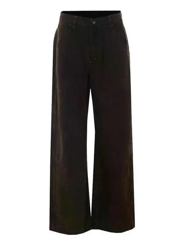 ELE Logo-patch Loose-fit Jeans - Brown