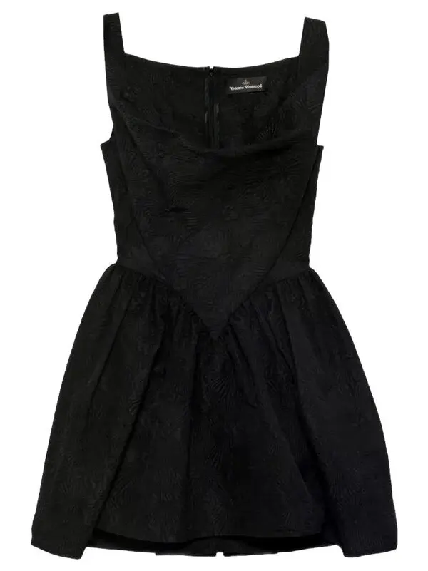 VIVIENNE WESTWOOD Off-the-shoulder Mini Dress - Black