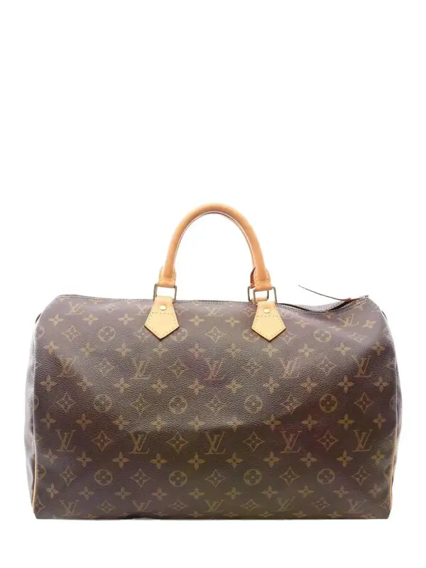 LOUIS VUITTON 2005 Monogram Speedy 40 Boston Bag - Brown