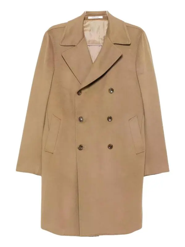 Tagliatore Double-breasted Notch Lapel Coat - Neutrals