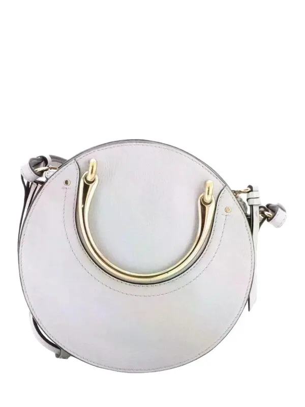 Chloé Pixie Studded Suede And Leather Small Shoulder Bag - Blue