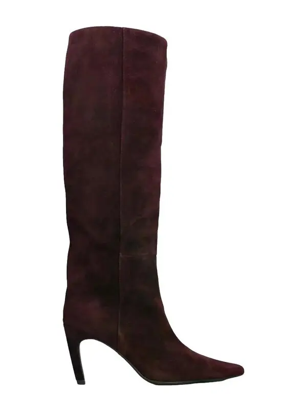 Lola Cruz Pointed Toe Knee-length Boots - Red
