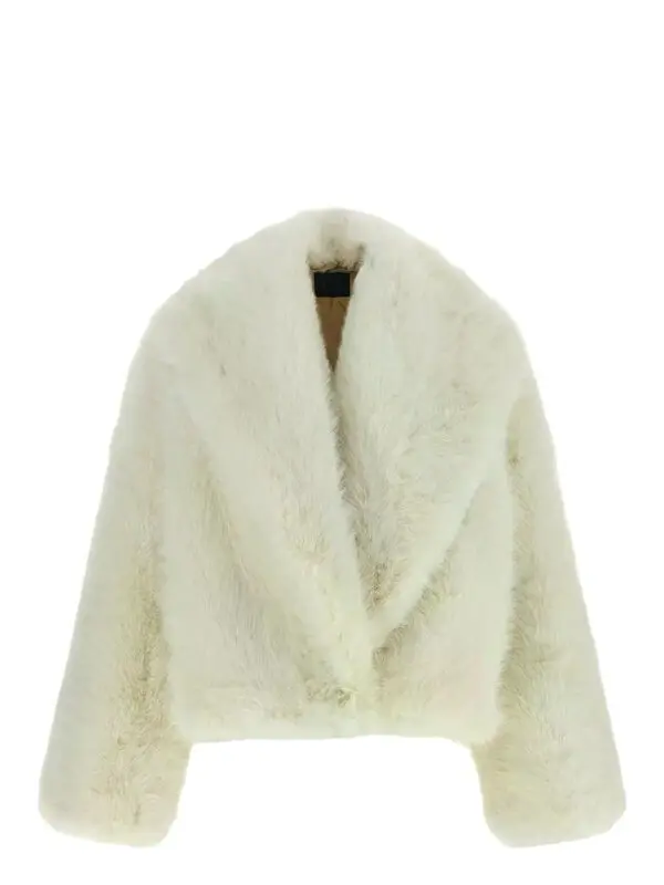 B&B COUTURE Faux Fur Jacket - Neutrals