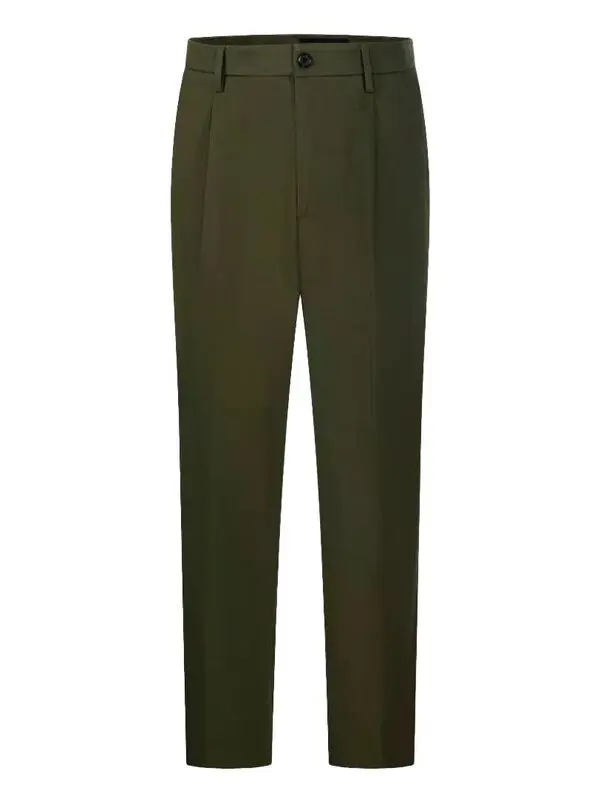 DEPARTMENT 5 Pleated Straight-leg Trousers - Green