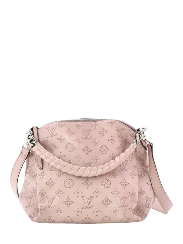 LOUIS VUITTON Mahina Leather Bb Hobo Bag - Pink