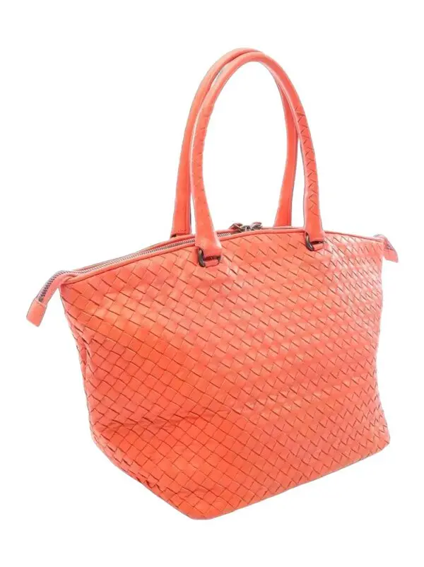 Bottega Veneta Intrecciato Tote Bag - Orange