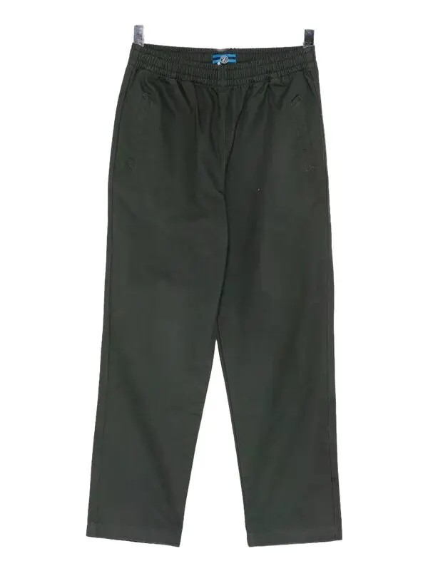 AGNES B. Cotton Elasticated Trousers - Green