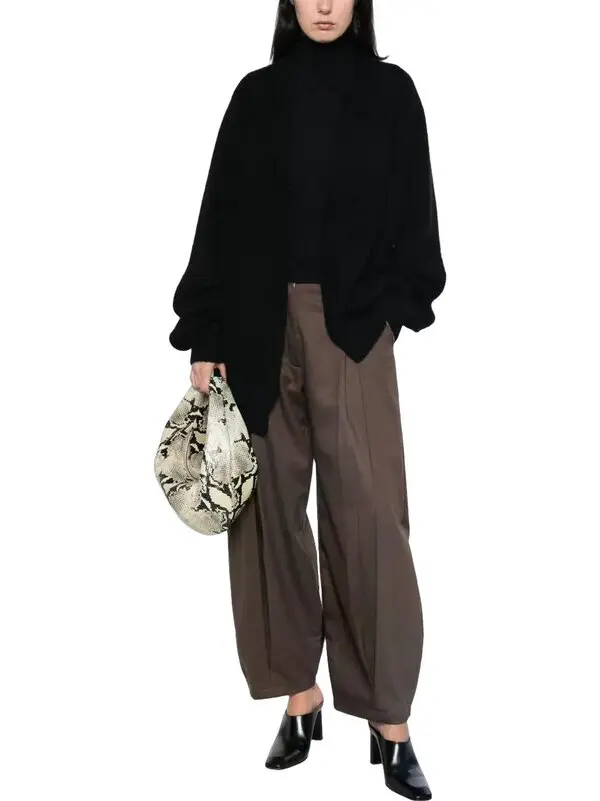 Frenckenberger Chunky Knit Cardigan - Black