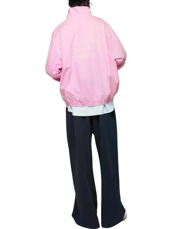 Acne Studios Washed Logo Jacket - Pink