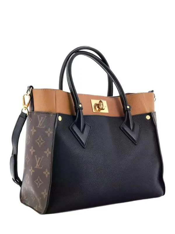 LOUIS VUITTON Monogram Canvas Tote Bag - Black