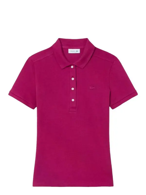 Lacoste L.12.d Logo-patch Polo Shirt - Pink
