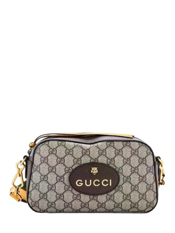 Gucci Neo Vintage Camera Messenger Bag Gg Coated Canvas Crossbody Bag - Brown