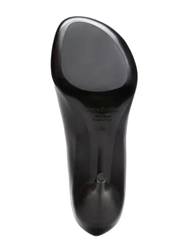 Acne Studios Nappa Leather Round Toe Pumps - Black