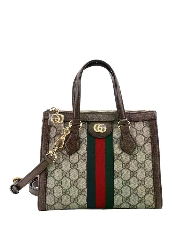 Gucci Ophidia Top Handle Tote Bag - Brown