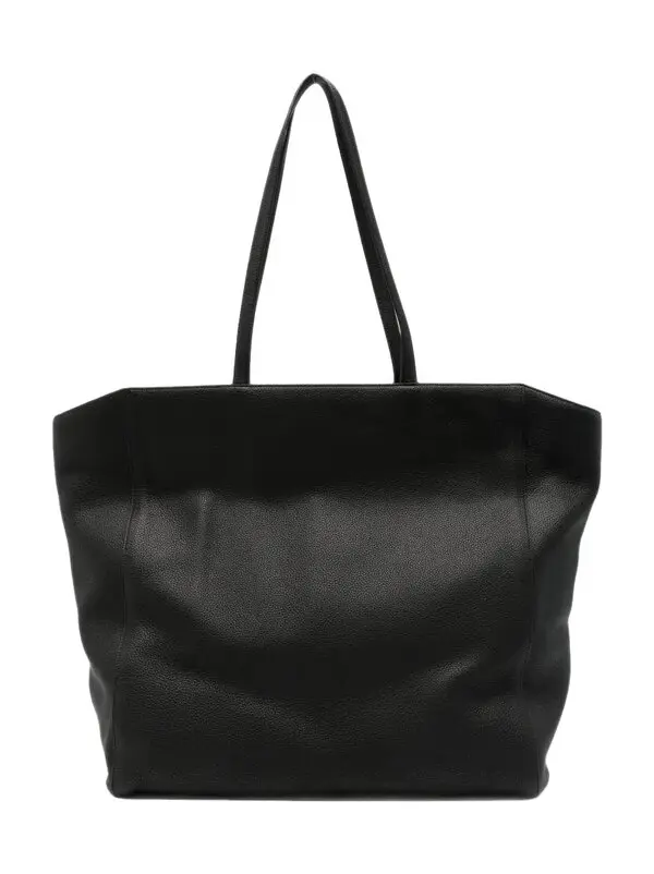 THE ROW Karolin Grained Leather Tote Bag - Black