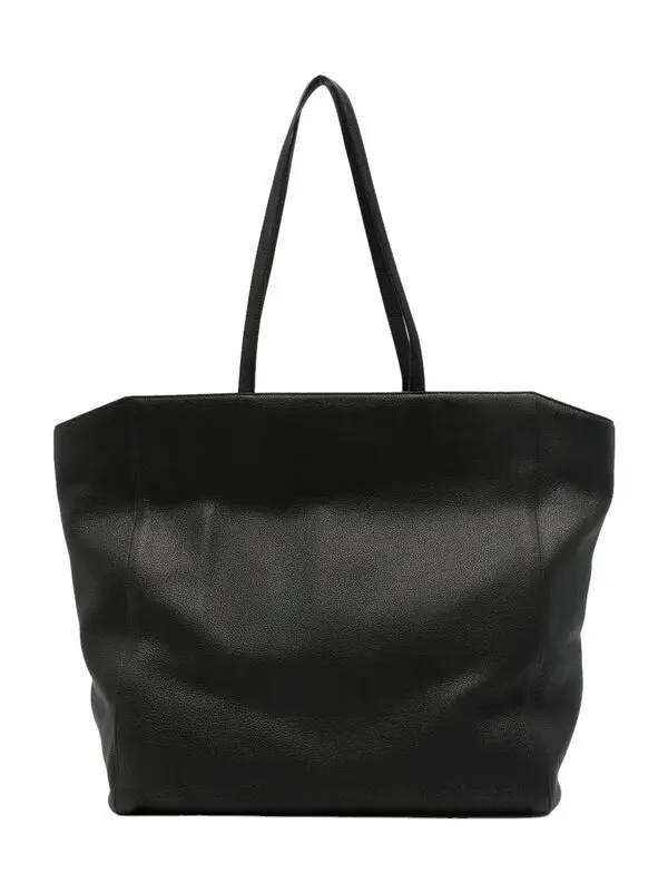 THE ROW Karolin Grained Leather Tote Bag - Black