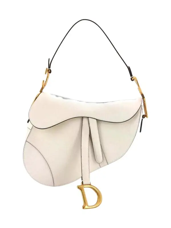 Dior Saddle Handbag - White