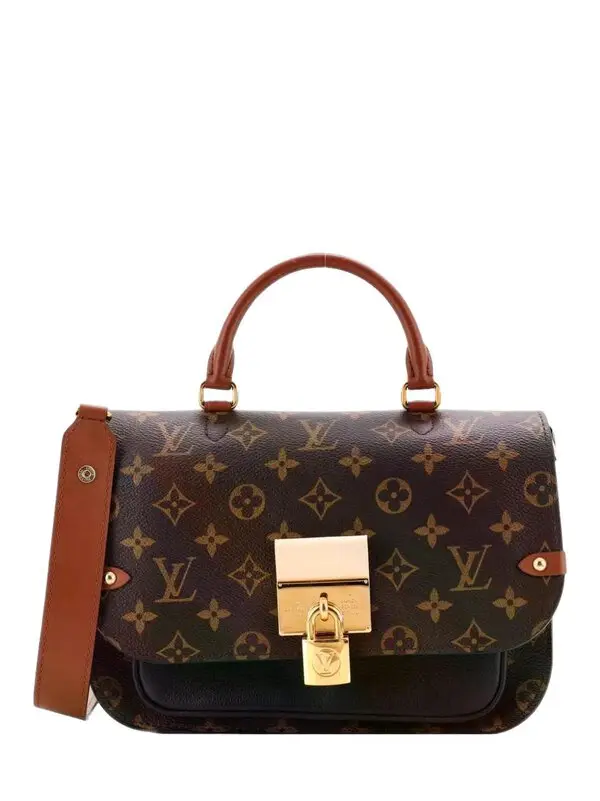 LOUIS VUITTON Monogram Canvas Vaugirard Satchel - Black