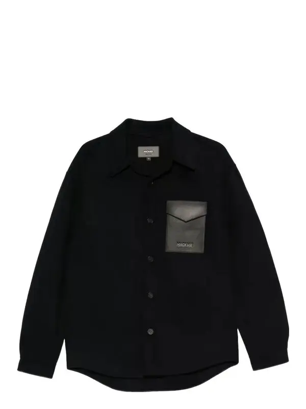 Mackage Emmanuel Patch-pocket Shirt Jacket - Blue