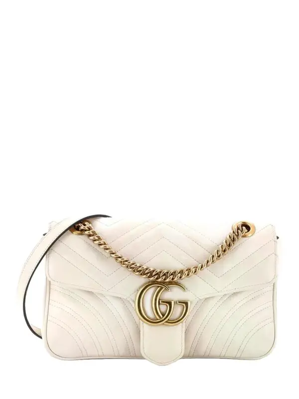 Gucci Gg Marmont Matelassé Leather Small Crossbody Bag - Neutrals