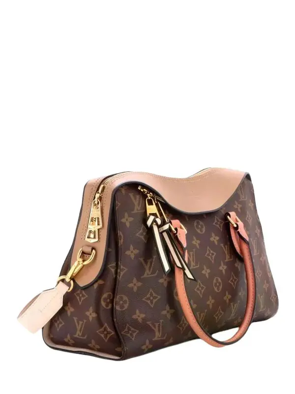 LOUIS VUITTON Tuileries Monogram Canvas Leather Satchel - Neutrals
