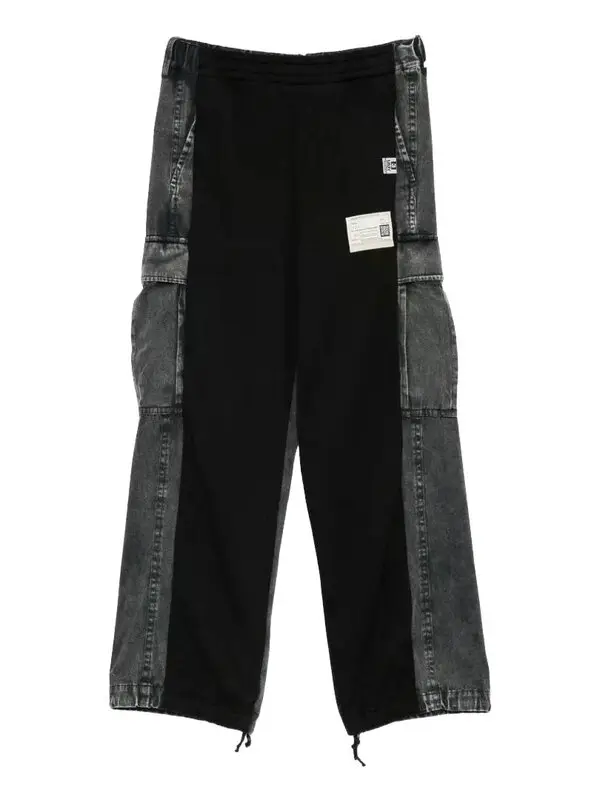 Mihara Yasuhiro Combined Sweat Military Pants - Black