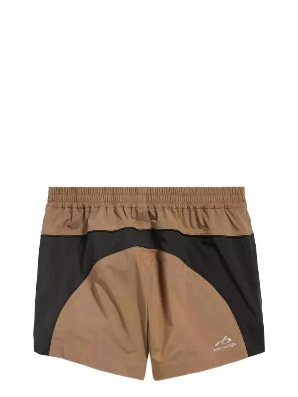 Balenciaga Techwear Taffeta Tracksuit Shorts - Neutrals