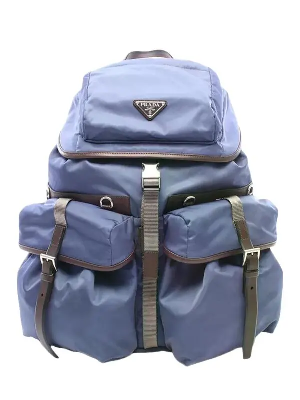 Prada Re-nylon Backpack - Blue