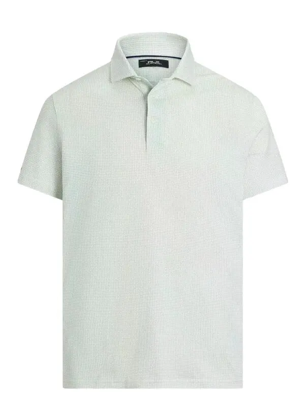 Rlx Ralph Lauren True-stay Geometric-print Polo Shirt - Green