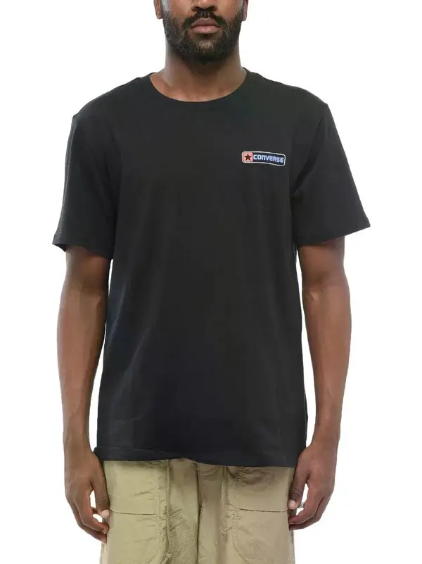 CONVERSE Logo-print Cotton T-shirt - Black