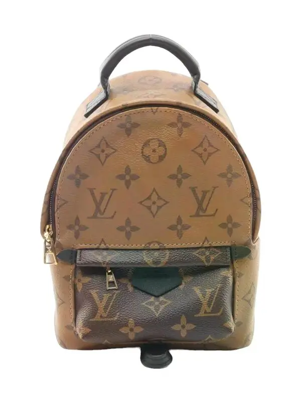 LOUIS VUITTON 2019 Palm Springs Monogram Reverse Backpack - Brown