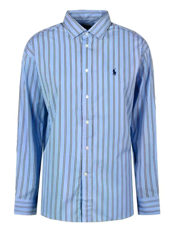 Polo Ralph Lauren Relaxed-fit Striped Cotton Shirt - Blue