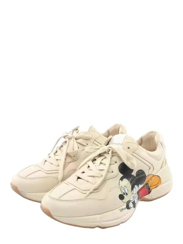 Gucci X Disney Mickey Mouse Rhyton Sneakers - Neutrals