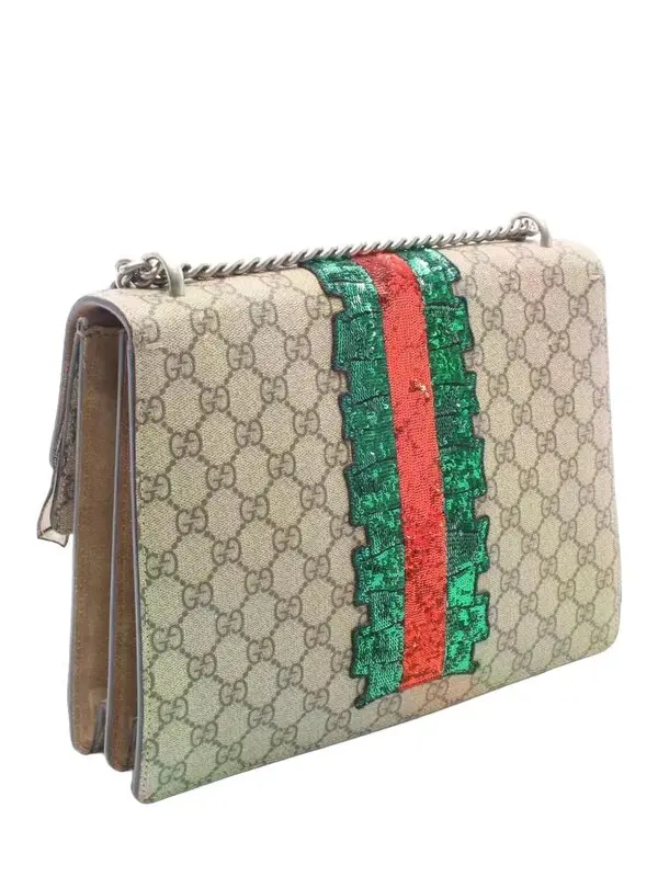 Gucci Dionysus Gg Supreme Shoulder Bag - Neutrals