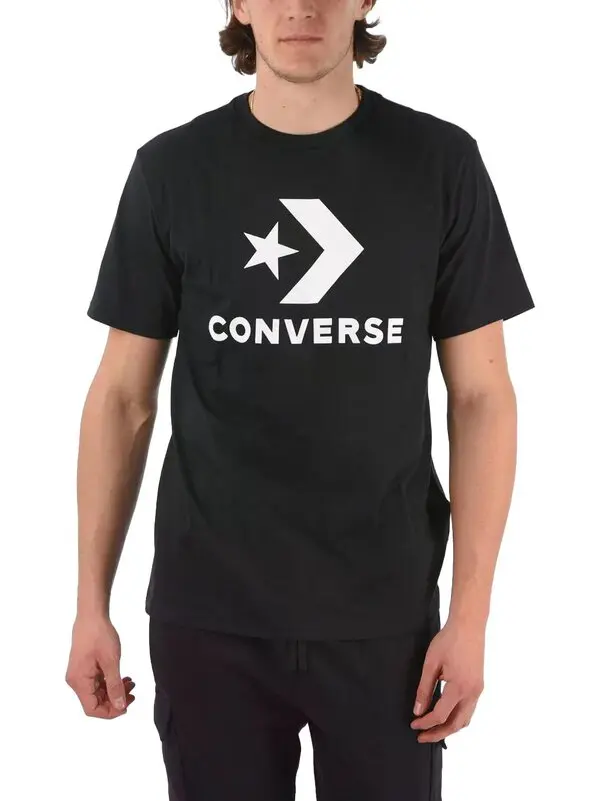 CONVERSE Logo-detail T-shirt - Black