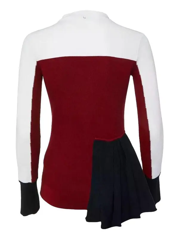 Sportmax Pleated-detail Knit Top - Red